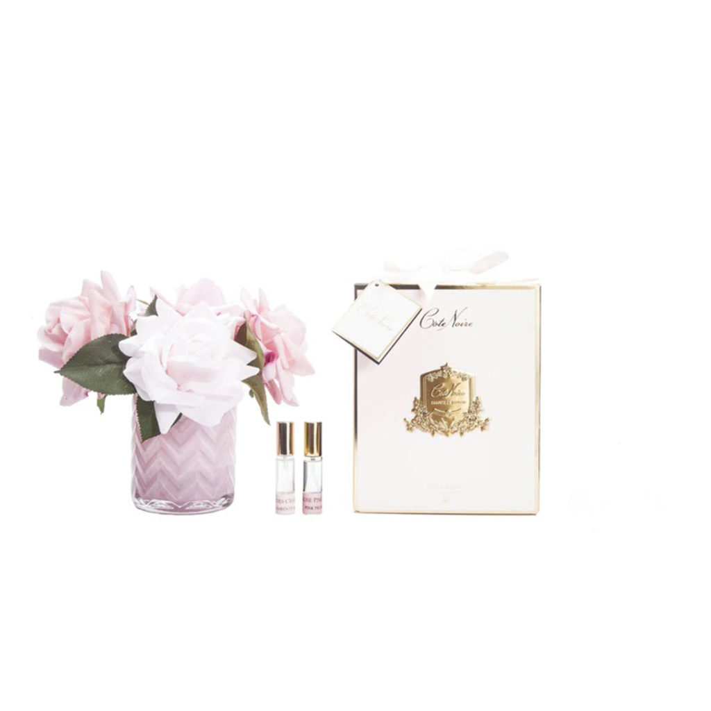 Rose Rosa in vaso a spina rosa con 2 profumazioni spray da 10 ml Cote ...